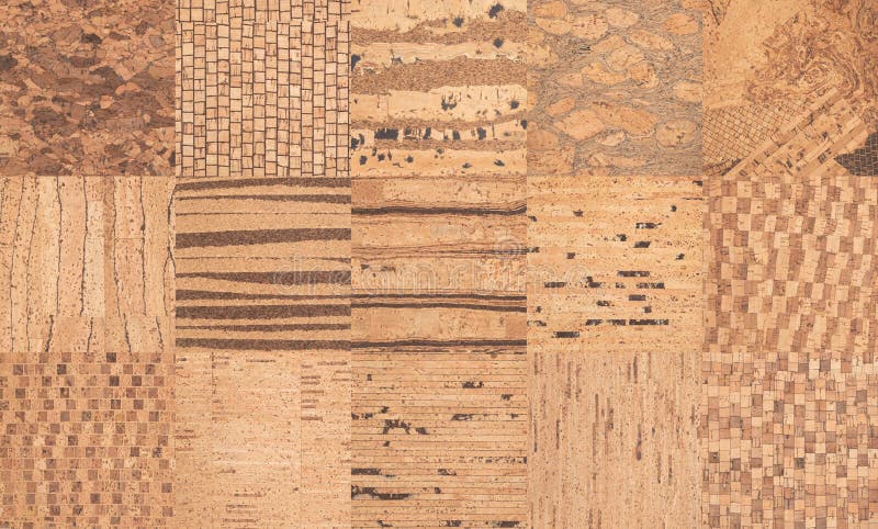 Various Cork Textures, Natural Cork Samples Stock Photo - Image of ...