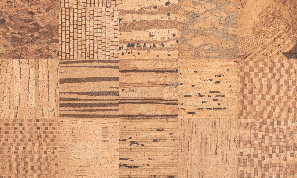 Various Cork Textures, Natural Cork Samples Stock Photo - Image of ...