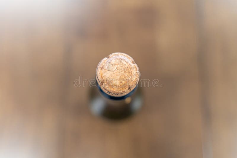 Cork on Top of a Bottle of Wine Stock Photo - Image of corkscrew ...