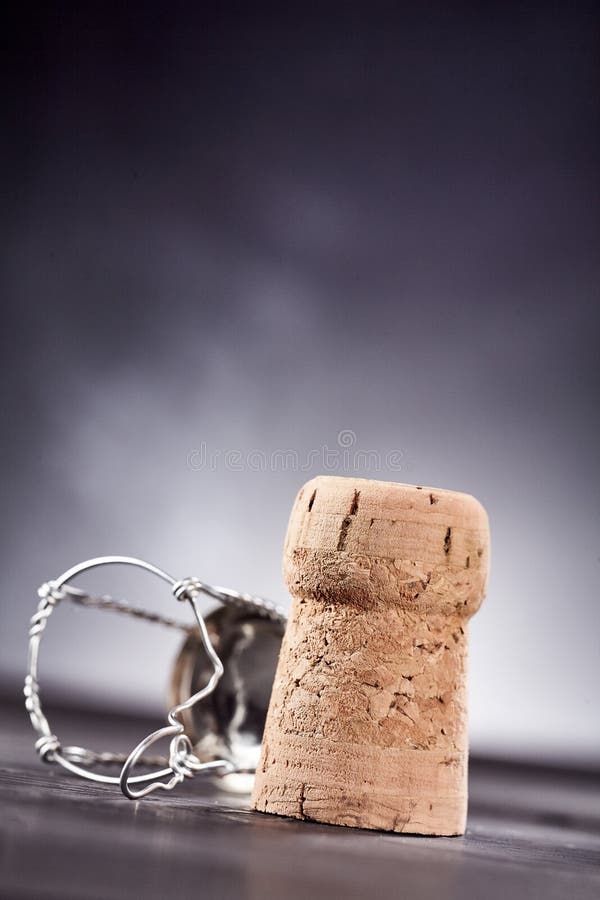 Cork Top on Surface at Angle Stock Image - Image of cheers, romance ...