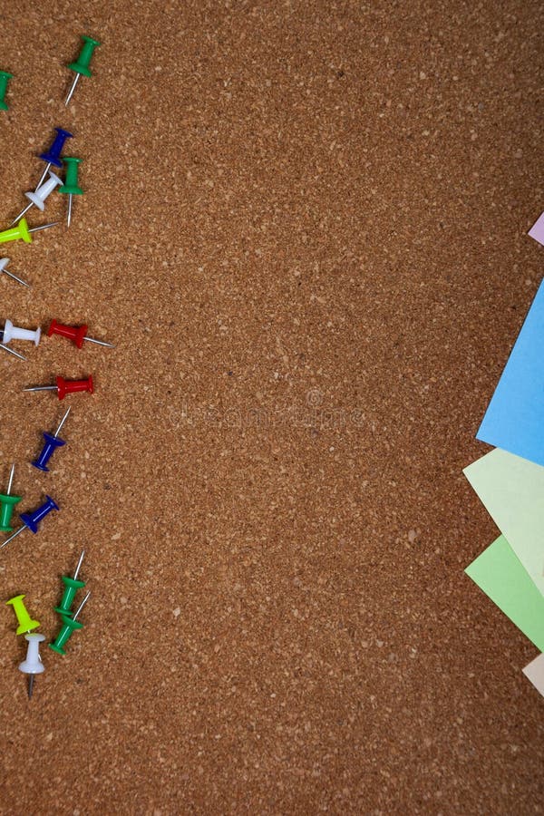 Corkboard with notes stock photo. Image of brown, info - 145683286