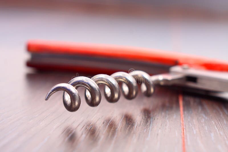 Corkscrew stock image. Image of cork, wine, detail, closeup - 17794139