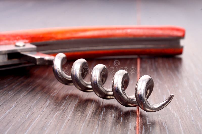 Corkscrew stock image. Image of closeup, macro, wine - 17794149