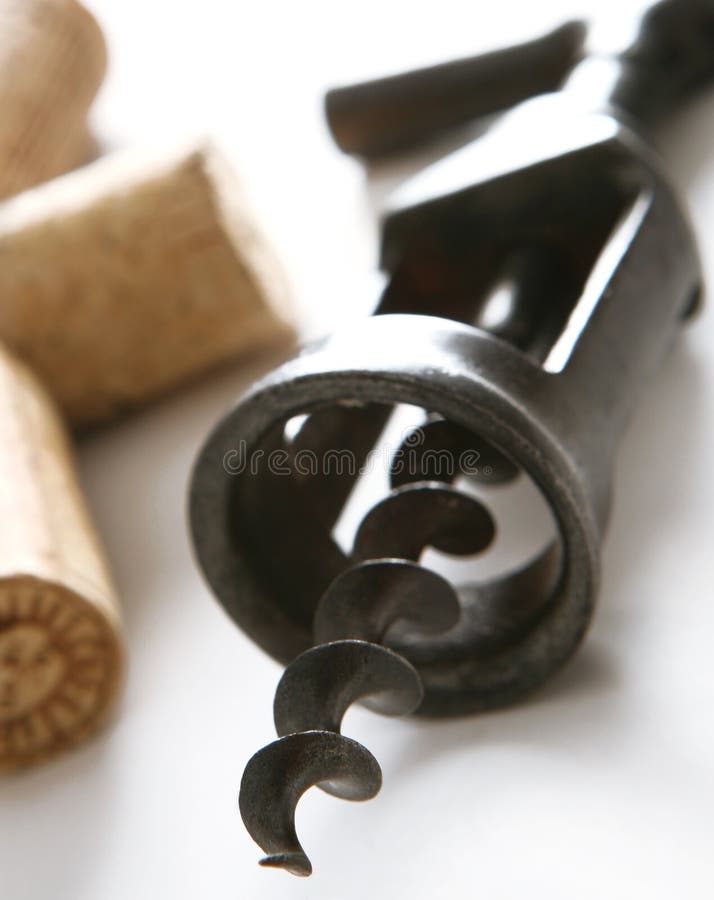 Corkscrew stock photo. Image of champagne, coil, restaurant - 6596728