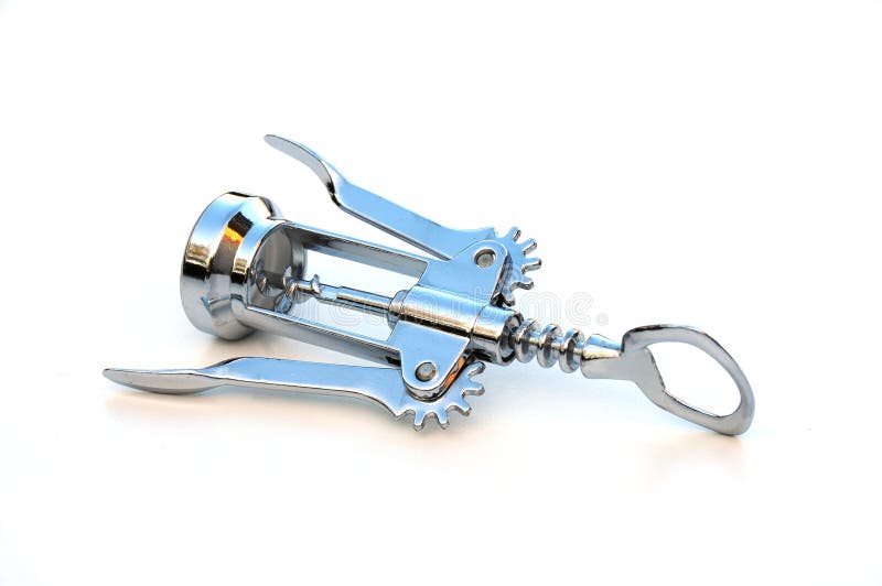 Corkscrew stock image. Image of silver, kitchen, wine - 7086137