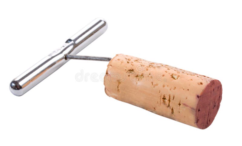 Corkscrew and cork stock photo. Image of close, kitchen - 7088442