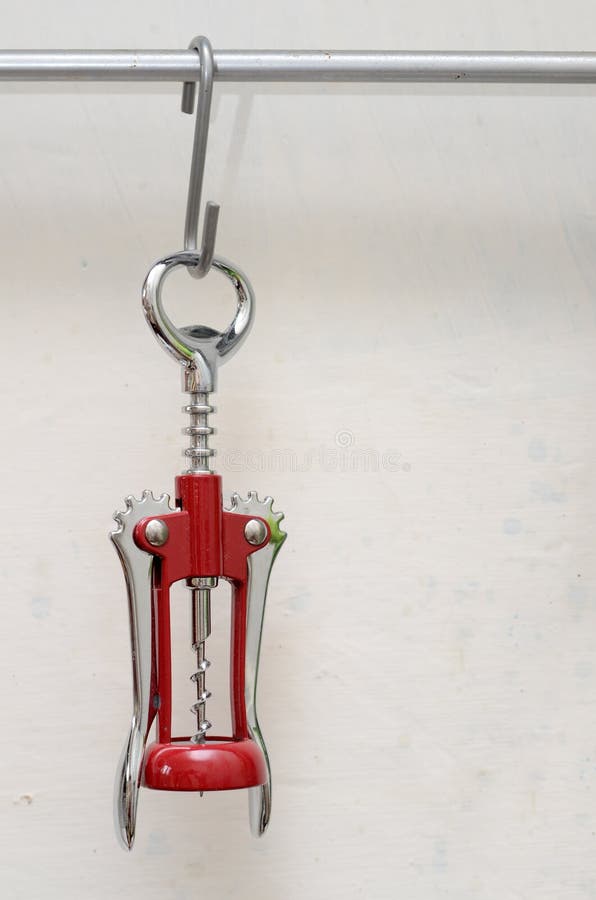 Corkscrew stock image. Image of wine, spin, tool, hanging - 49217757