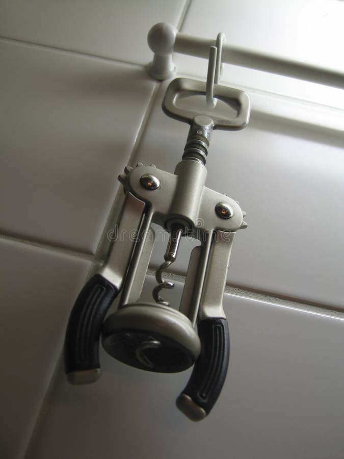 Corkscrew Hanging on the Wall Stock Image - Image of wine, hanging ...