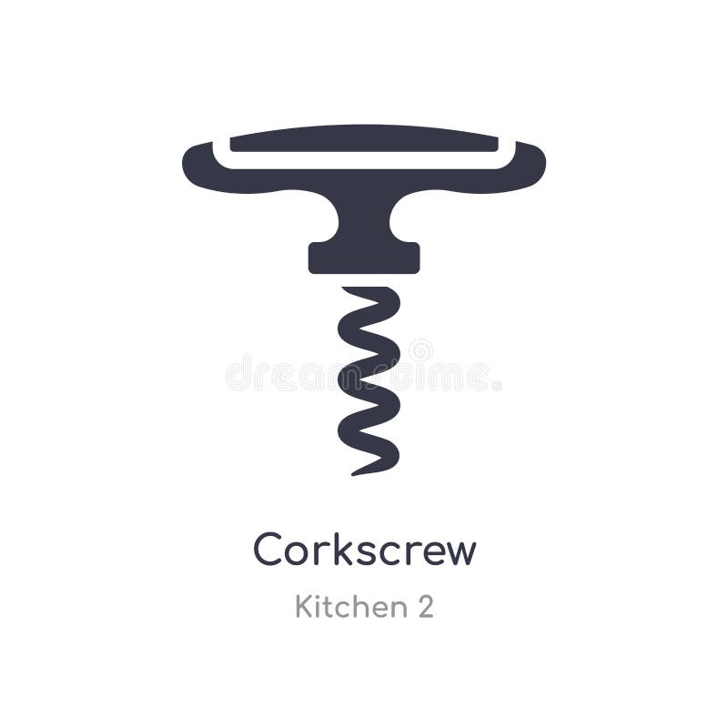 Corkscrew Icon. Isolated Corkscrew Icon Vector Illustration from ...