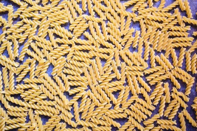 Corkscrew Shaped Fusilli Pasta Stock Photo - Image of dried, culinary ...