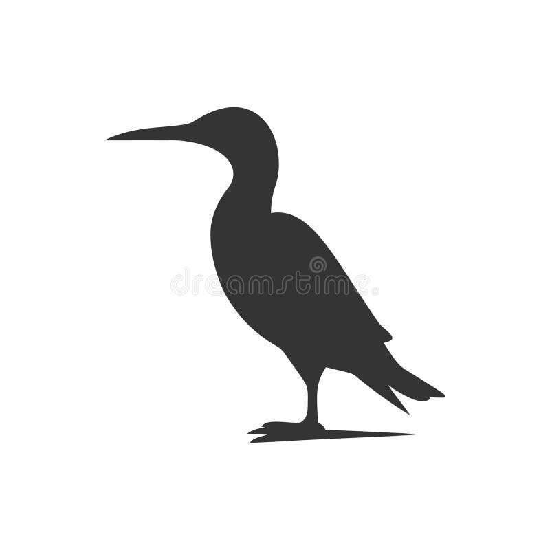 Cormorant bird icon stock vector. Illustration of sign - 293139907