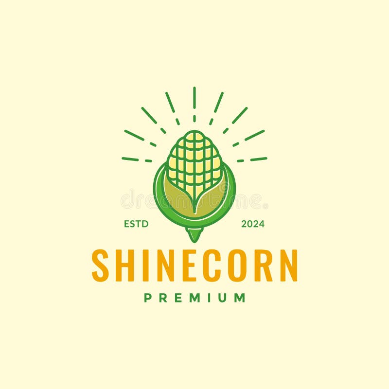Corn Agriculture Hipster Logo Design Vector Illustration Stock Vector ...