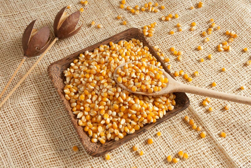 Corn As Natural Ingredient Wooden Cup Country Style Stock Photos - Free ...