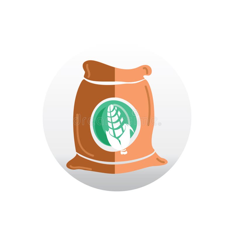 Corn Bag. Vector Illustration Decorative Design Stock Vector ...