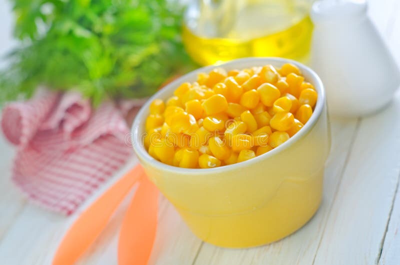 Corn in bowl stock photo. Image of maize, canned, pickled - 34316612