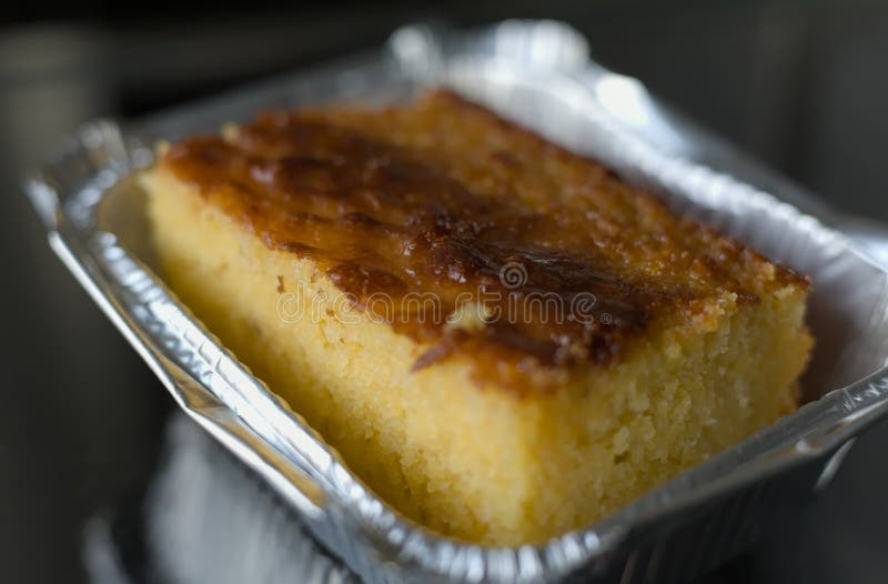 Corn Bread in Aluminum Tin stock photo. Image of meal - 392300124