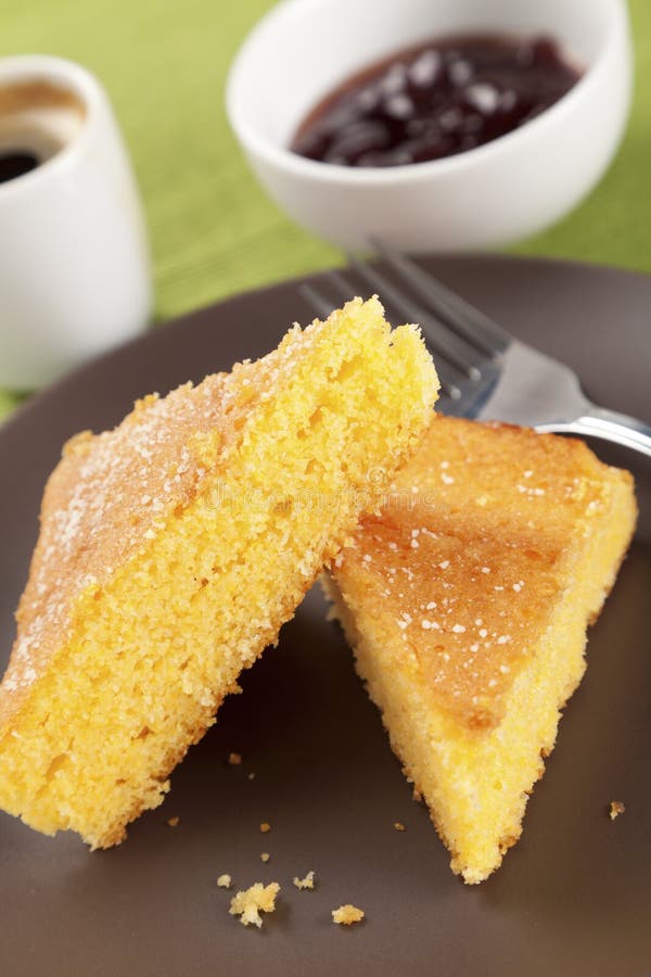 Corn Cake Traditional Food in Dark Pboto Stock Photo - Image of ...