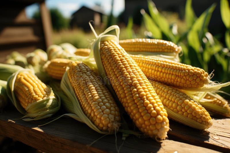 Corn in Campo Agricultural Campo Agricultural with Vegetable Crop ...