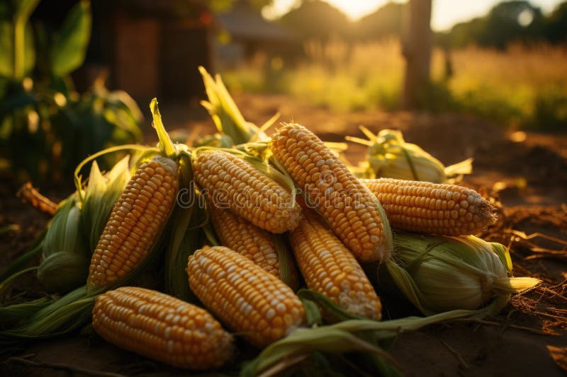 Corn in Campo Agricultural Campo Agricultural with Vegetable Crop ...