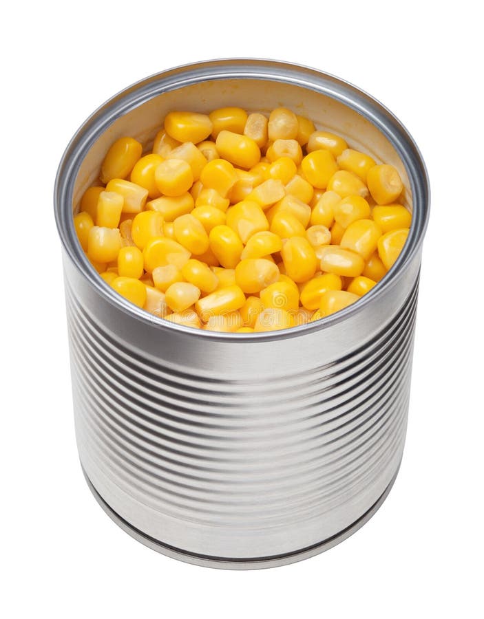 Canned corn stock photo. Image of preserved, isolated - 13328728