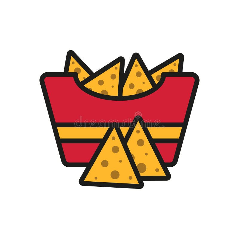 Corn Chips Food Beverage Icon Vector Basic Design Simple and Modern ...