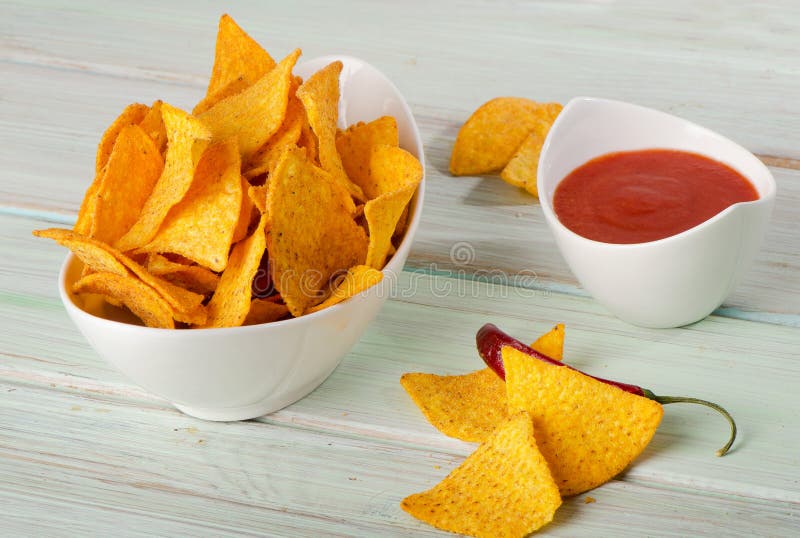Corn chips stock image. Image of chili, wood, snack, heat - 38130941