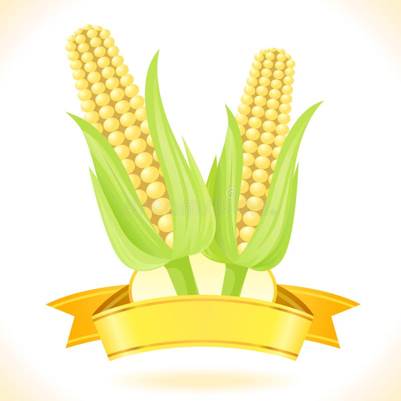 Corn vector symbol stock vector. Illustration of plant - 43728379