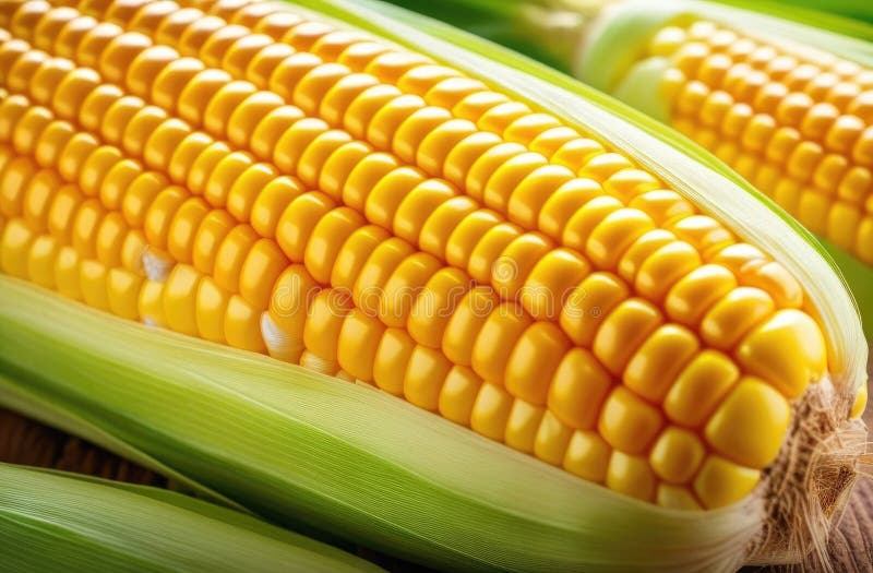Corn Cob Close-up,yellow Corn Kernels,roasted Corn, Stock Image - Image ...