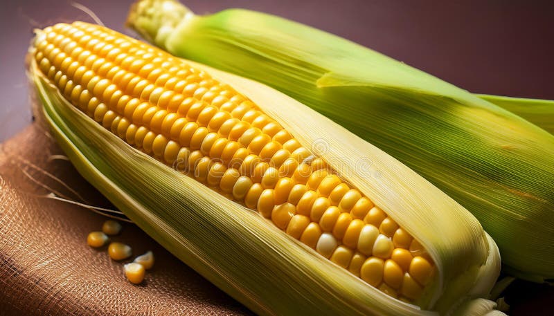 Corn on the cob stock illustration. Illustration of produce - 339977297