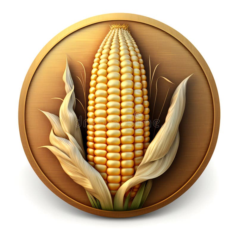 Corn Cob Icon, Illustration Ai Stock Illustration - Illustration of ...