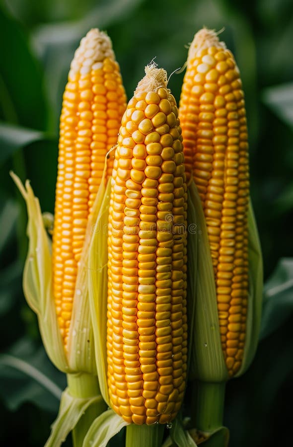 Corn on the Cob. Corn is Staple Food in Many Countries Stock Photo ...