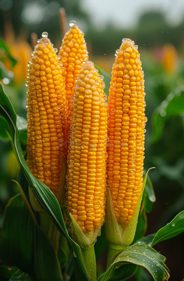 Corn on the Cob. Corn is Staple Food in Many Countries Stock Image ...