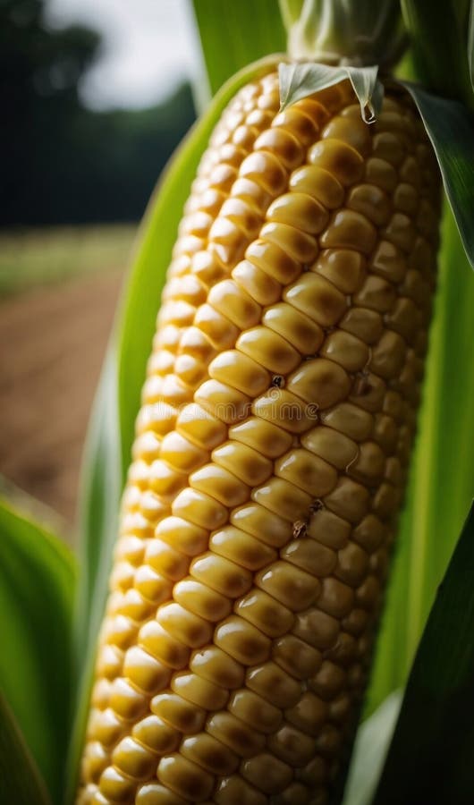 Corn, Corn Cobs - Bright Color Illustration, Creative Approach ...