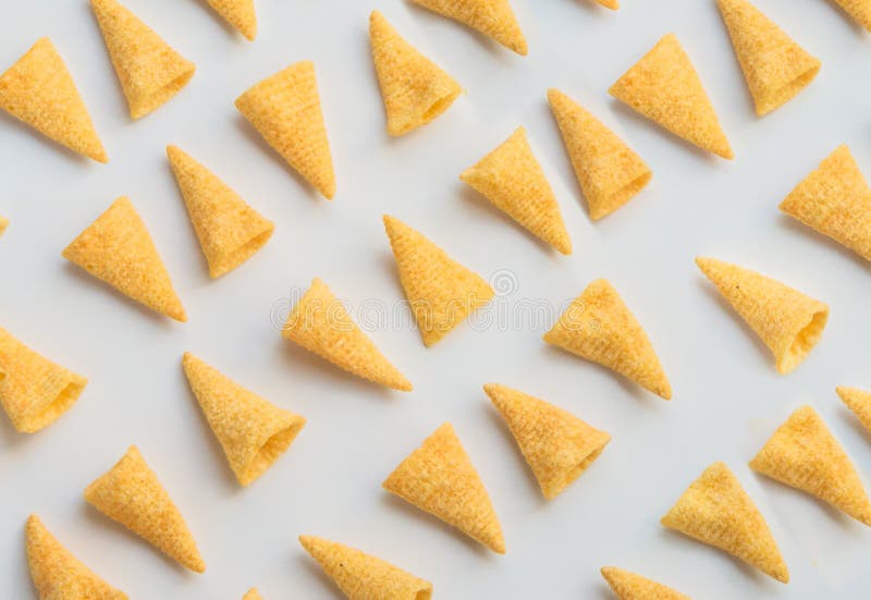 Corn cones snack stock photo. Image of yellow, cone - 186978120
