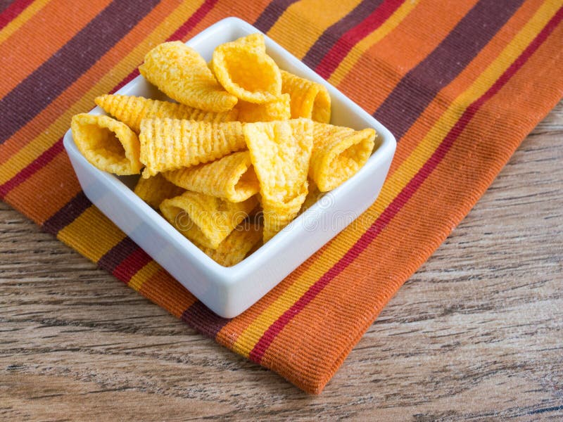 Corn cones snack stock photo. Image of yellow, cone - 186978120