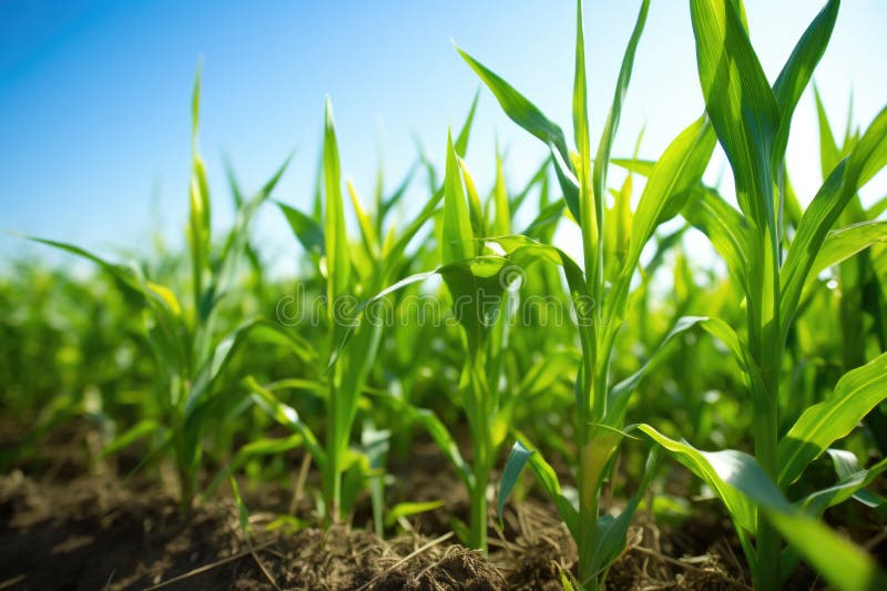 Corn Crops Field for Bioethanol Production Stock Image - Image of ...
