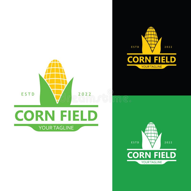 Corn Farm Abstract Design Logo Template Stock Vector - Illustration of ...