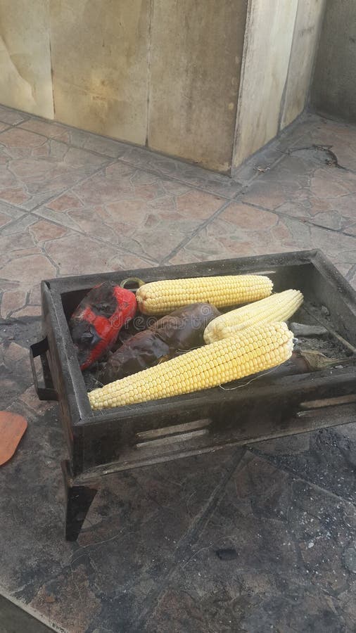 Corn and fire stock photo. Image of fire, iskenderun - 96990936