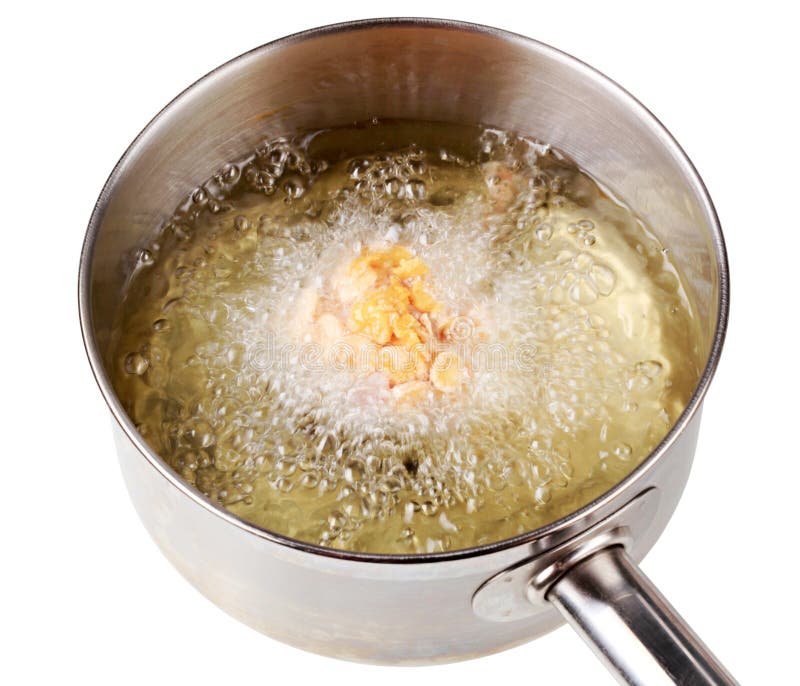 Corn Flake Chicken Drumstick Being Deep Fried Stock Image - Image of ...