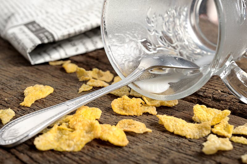 Corn flake stock photo. Image of milk, milky, flake, crisp - 41836932