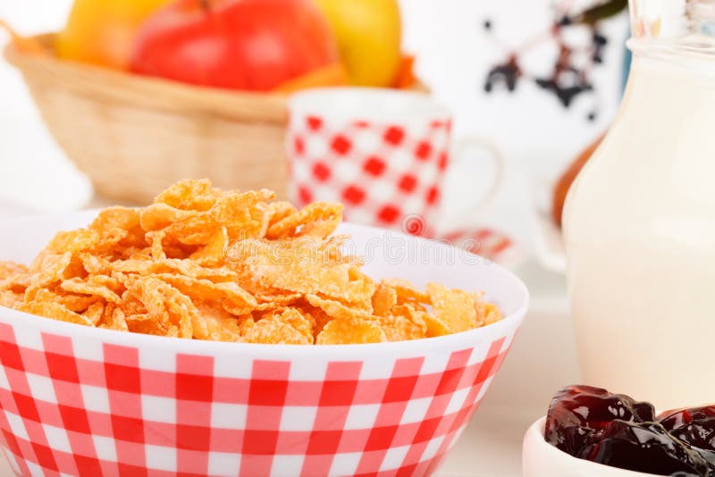 Corn flakes stock image. Image of healthy, sweet, breakfast - 27009795