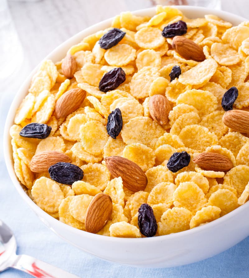 Corn Flakes stock image. Image of food, crunchy, nutrition - 31563791