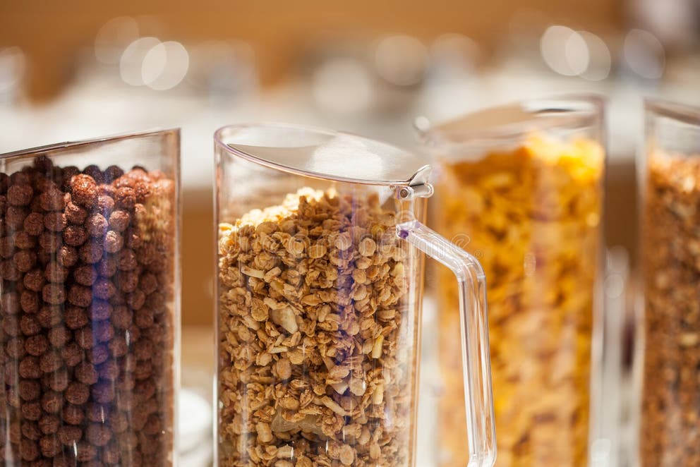 Corn-flakes, Cornflakes. Cereal in Assortment Stock Photo - Image of ...