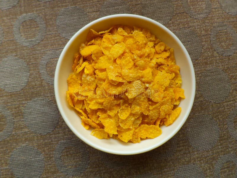 Corn flakes stock image. Image of breakfast, flakes, inside - 78557463