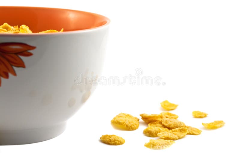 Corn flakes and milk stock photo. Image of liquid, cornflakes - 13012112