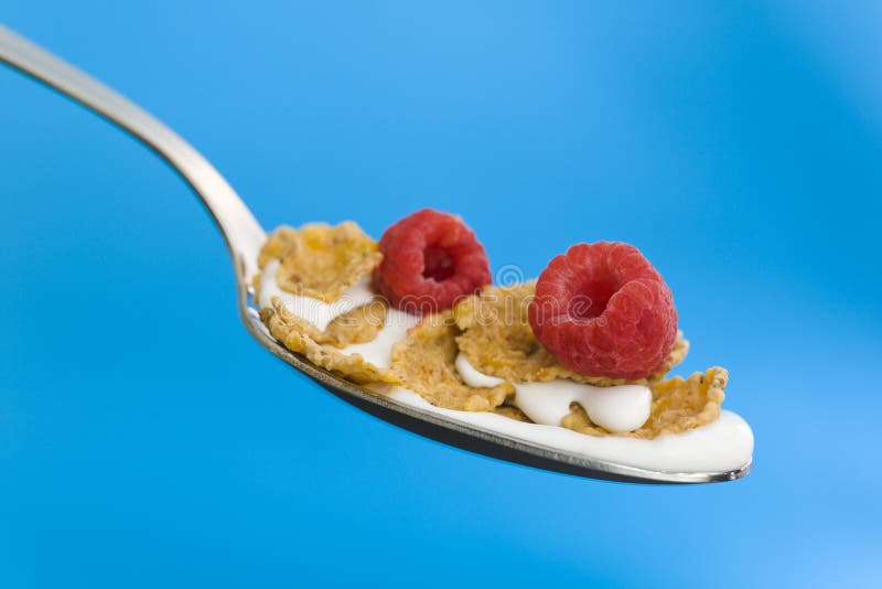 Corn Flakes On The Spoon Picture. Image: 4401844
