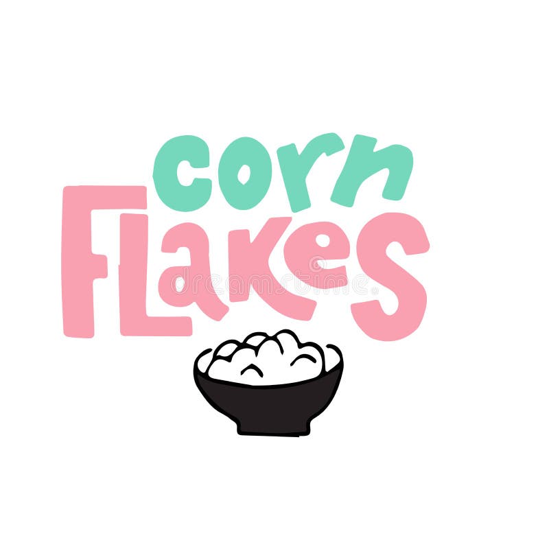 Corn Flakes Paper Bag Filled Outline Icon Stock Vector - Illustration ...