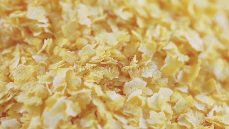 Corn flakes wholegrain stock footage. Video of crunchy - 124288176