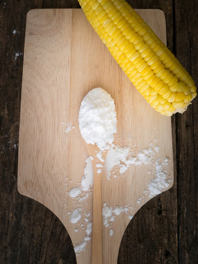 Corn flour in spoon. stock photo. Image of diet, cooking - 88619894