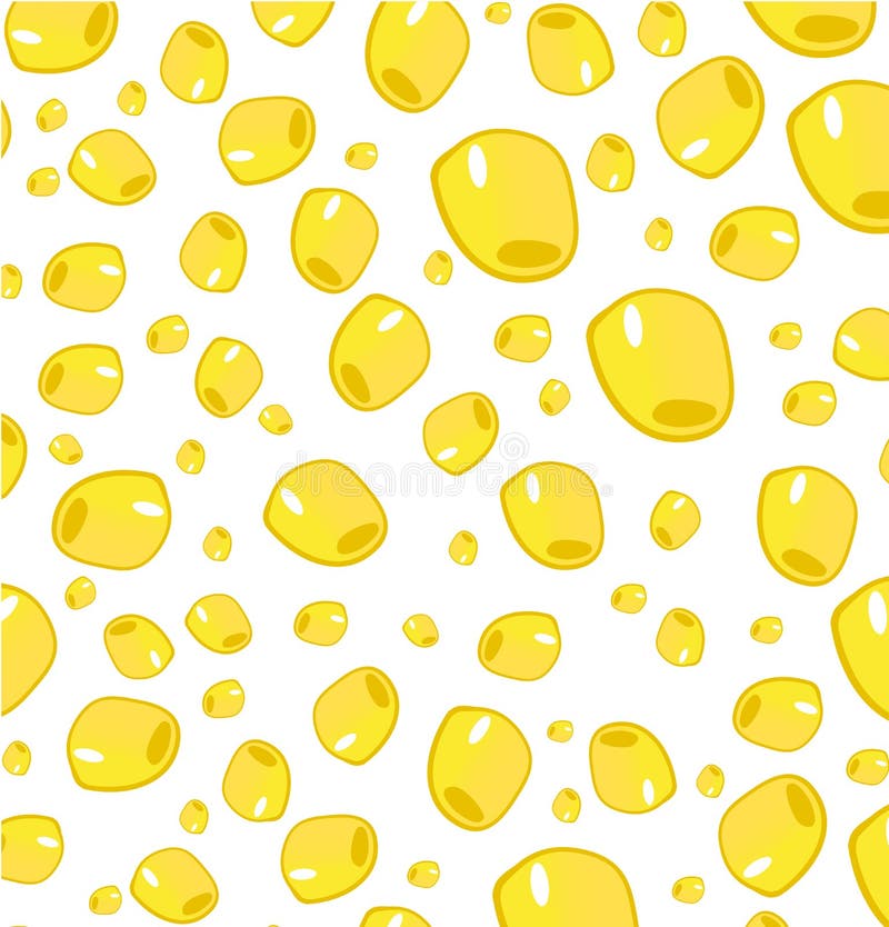 Corn Grain Pattern Background Stock Vector - Illustration of flakes ...